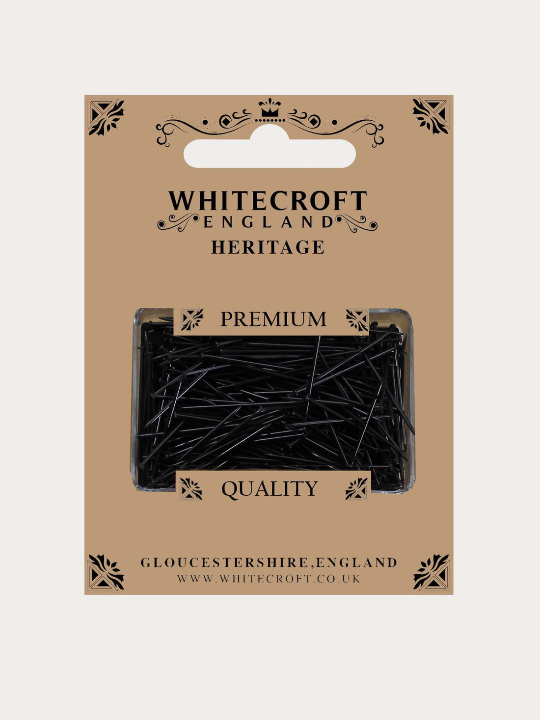 Whitecroft Heritage Black Display Pins – Crafty Imaginations